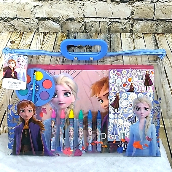 Disney | Office | Frozen Disney Elsa Anna Activities Tote Set New ...